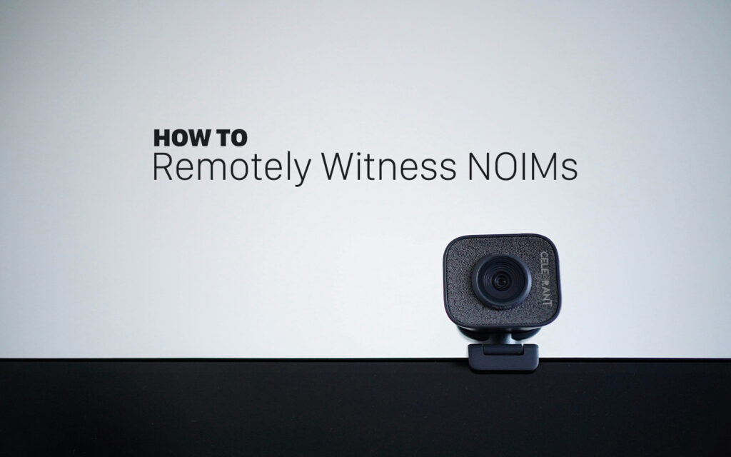 How to remotely witness a Notice of Intended Marriage (NOIM) form ...